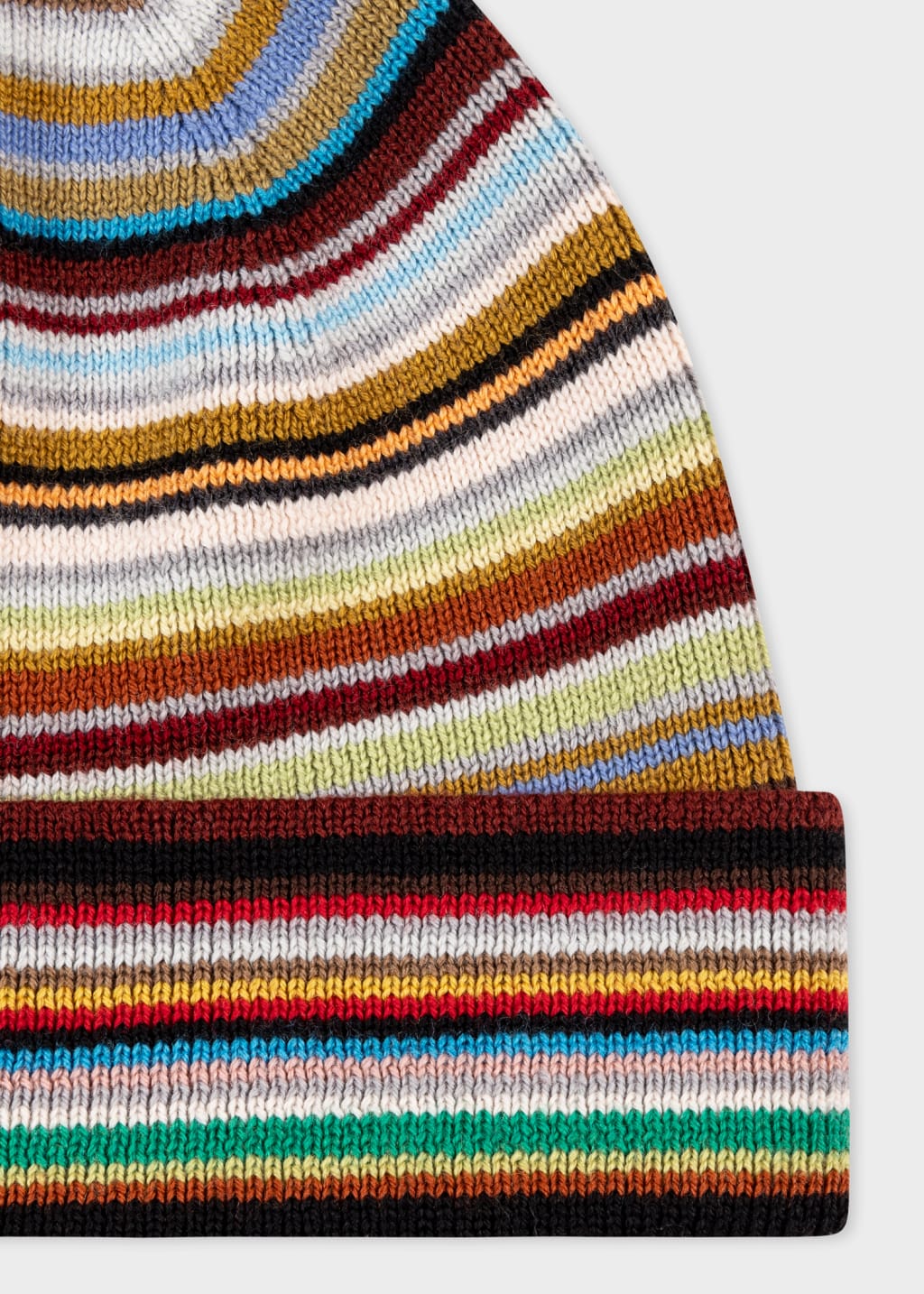 Men's Merino Wool 'Signature Stripe' Beanie Hat