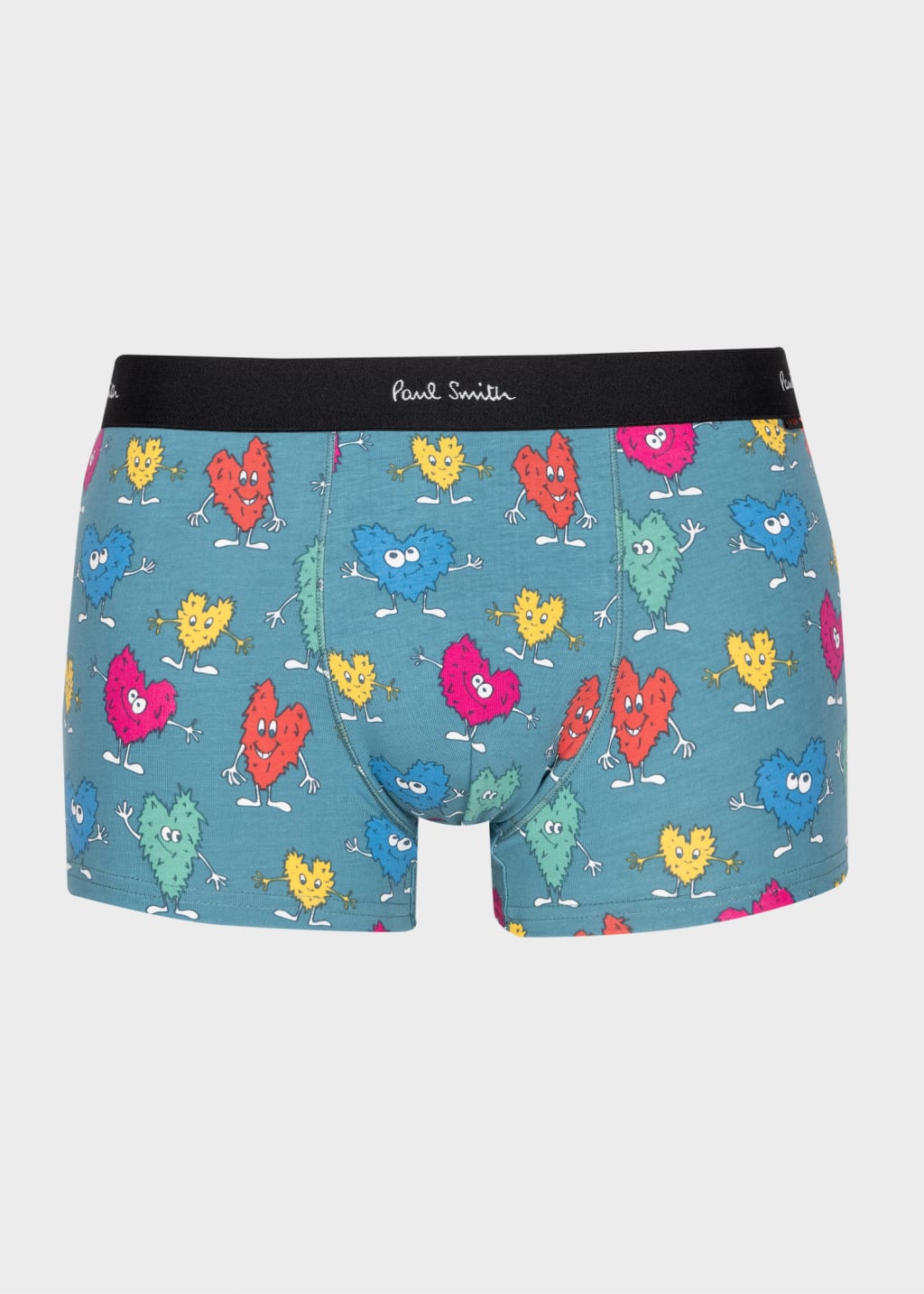 Men's Blue 'Furry Hearts' Print Boxer Briefs