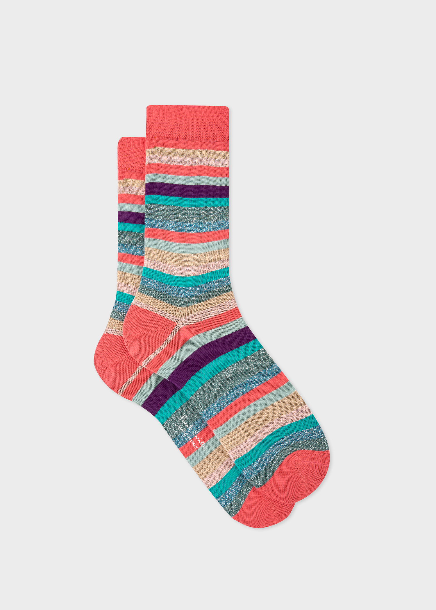 Multicolour Glitter 'Swirl Stripe' Socks