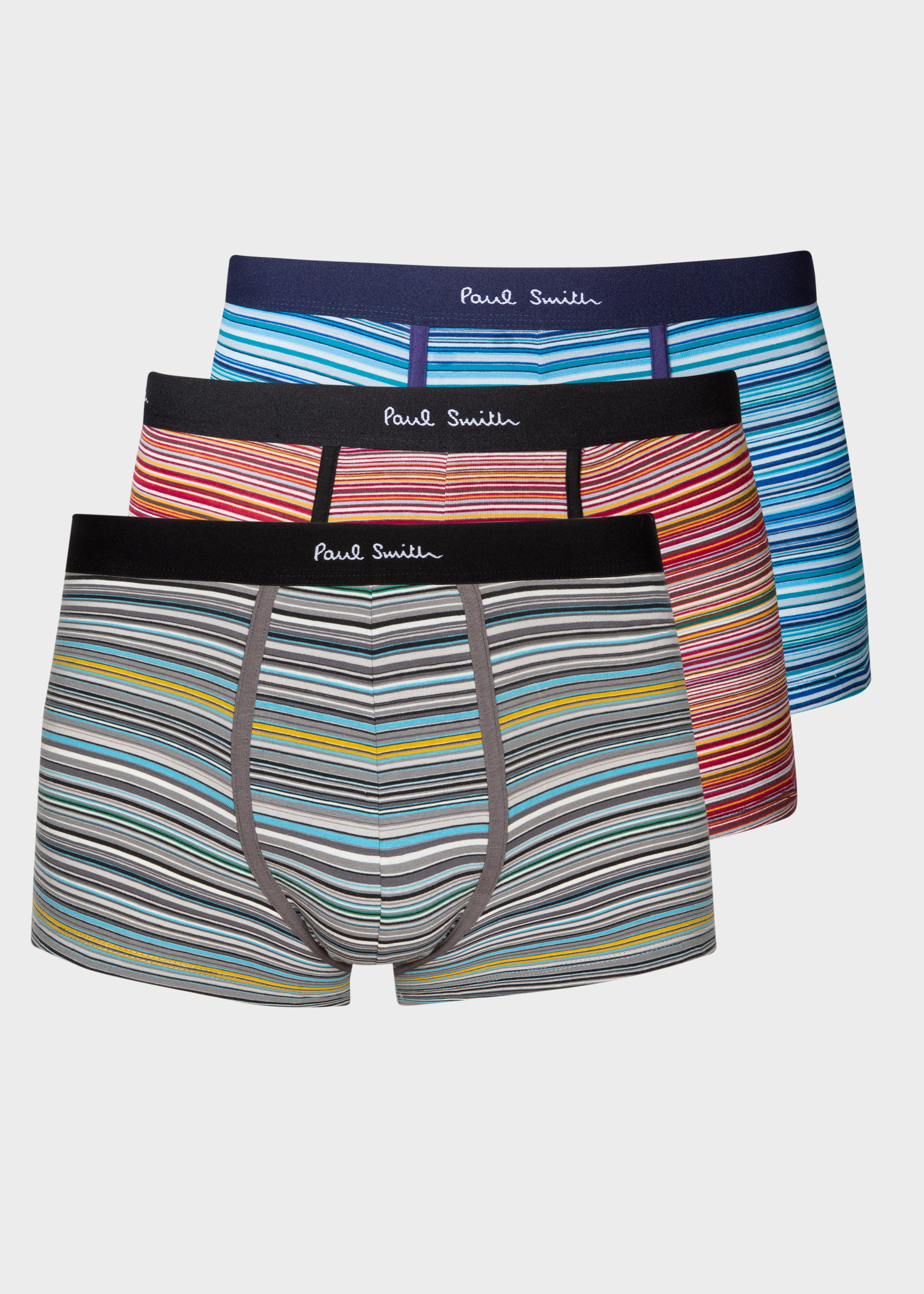 Paul Smith Multi 'Signature Stripe' Low-Rise Boxer Briefs Three Pack ...