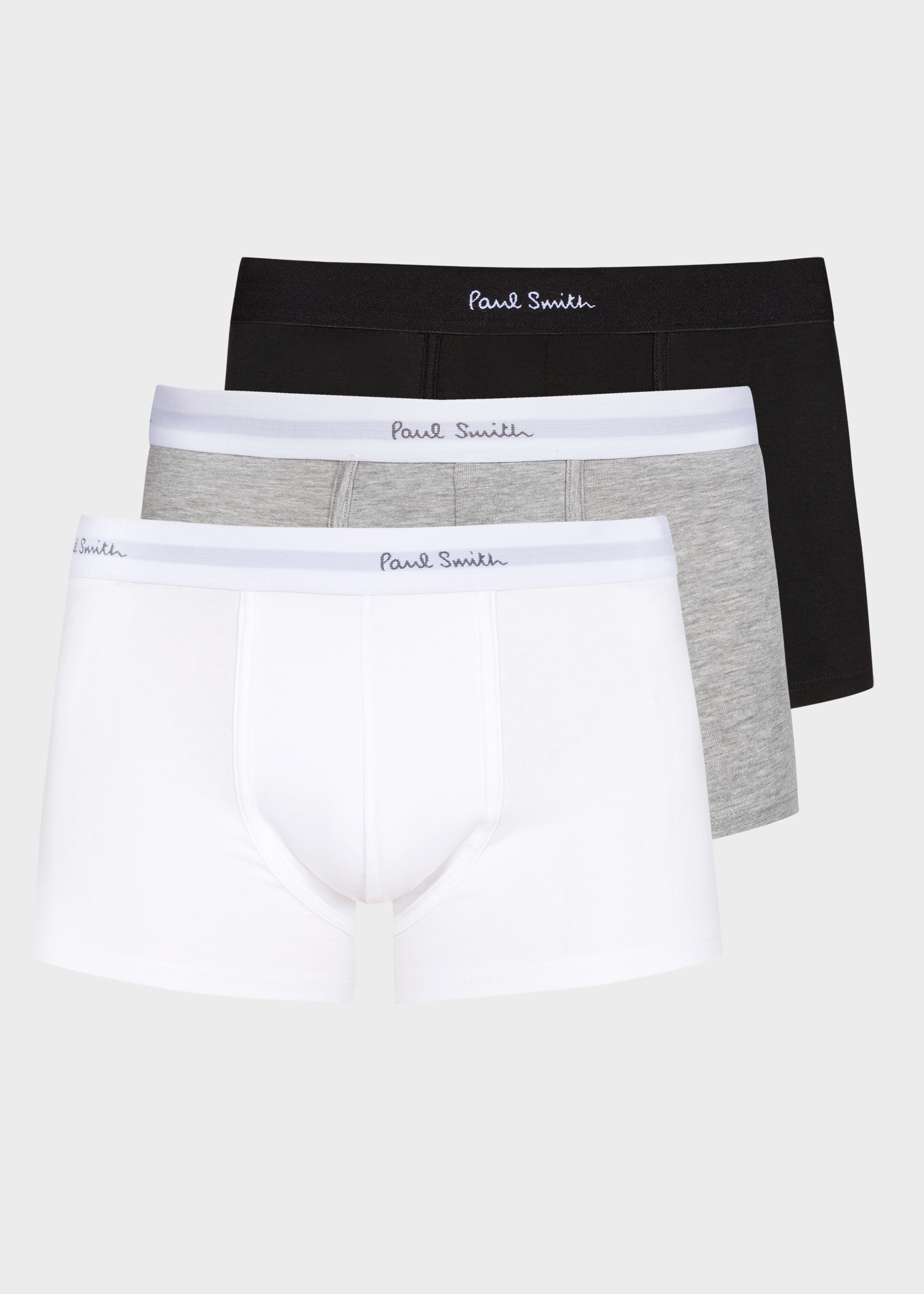 Men's Classic Tri-Colour Organic-Cotton Boxer Briefs Three Pack