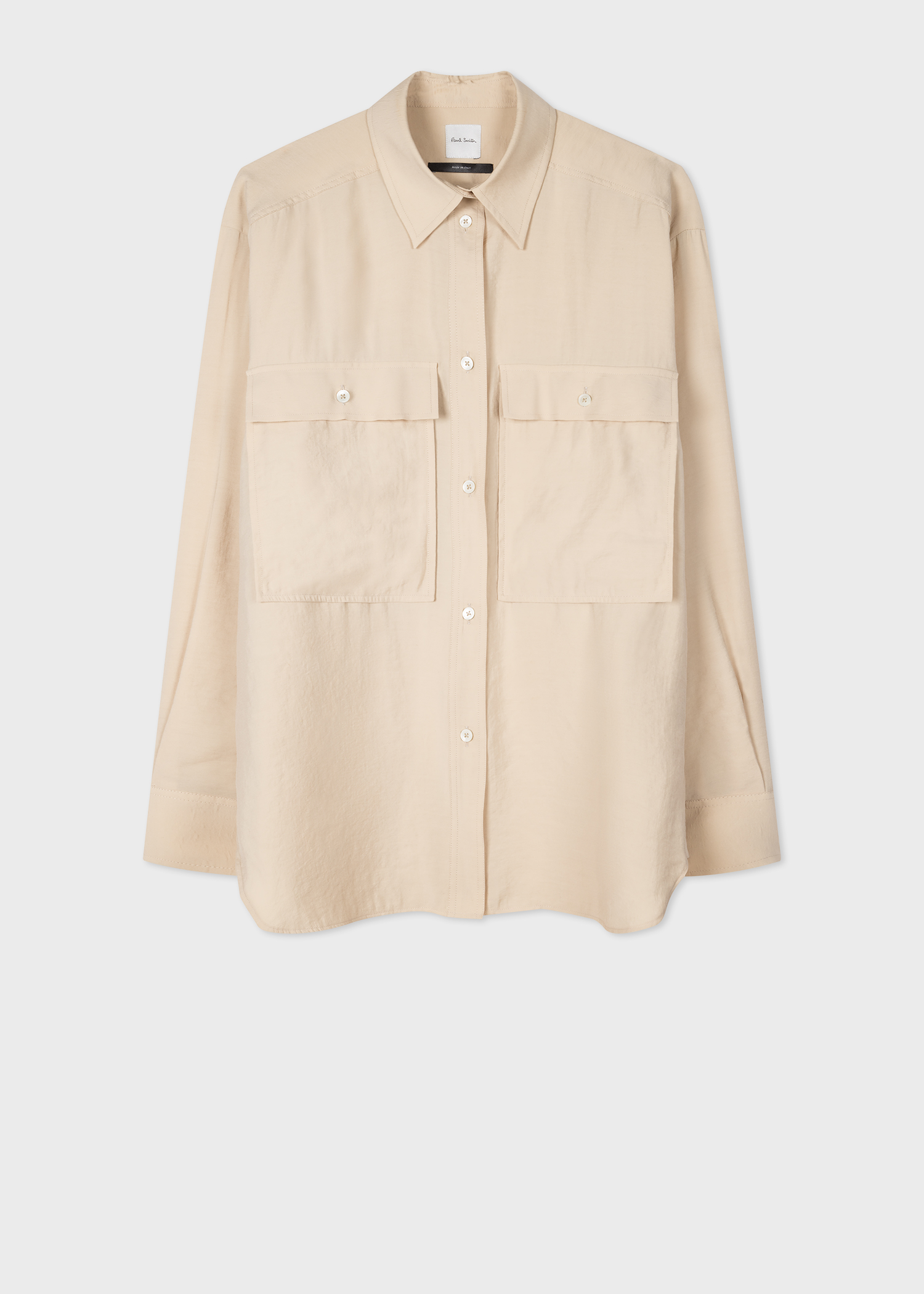 Women's Stone Oversized Modal Overshirt