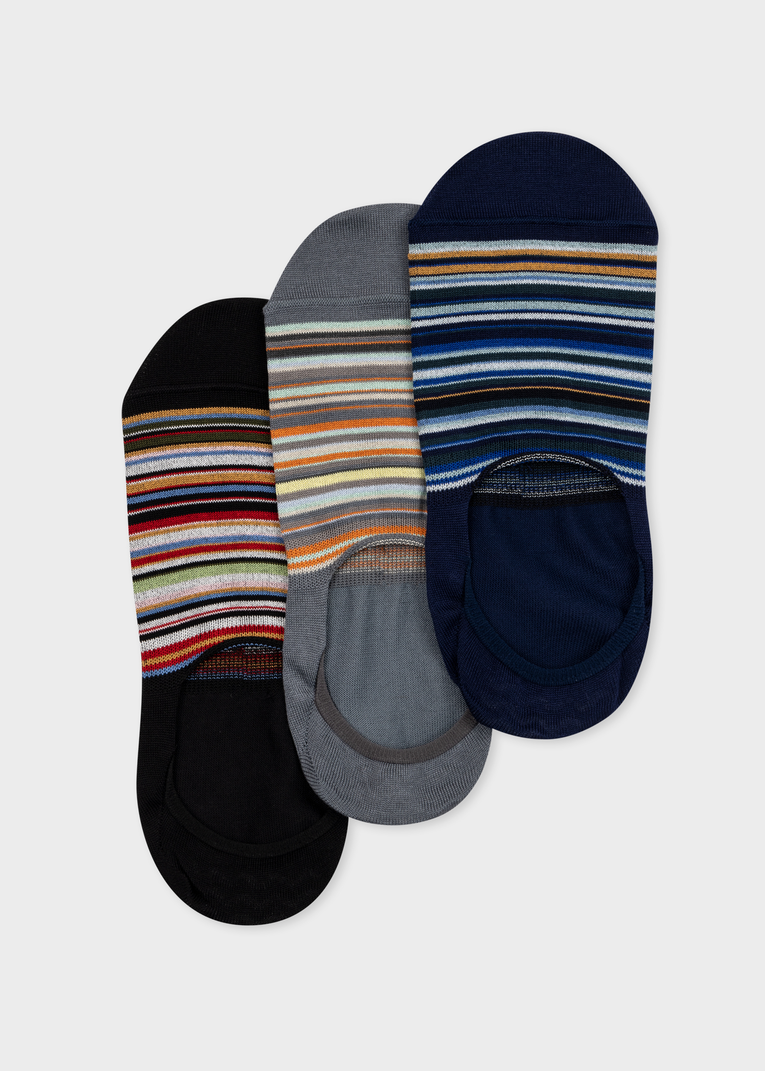 Men's 'Signature Stripe' Loafer Socks Three Pack