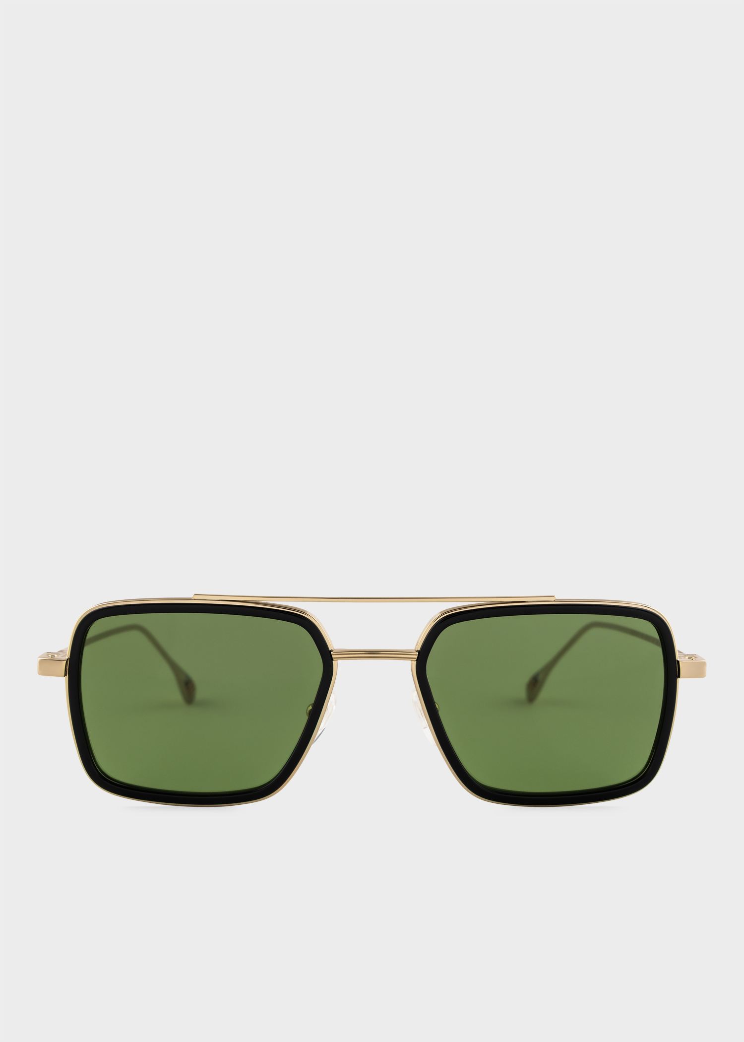 Gold and Green 'Hugon' Sunglasses