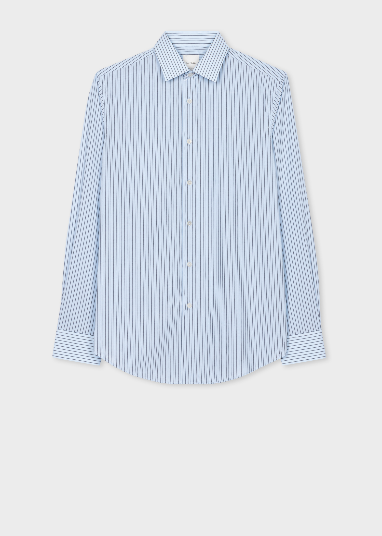 Paul Smith Tailored-Fit Light Blue Stripe Cotton Shirt | King's Cross