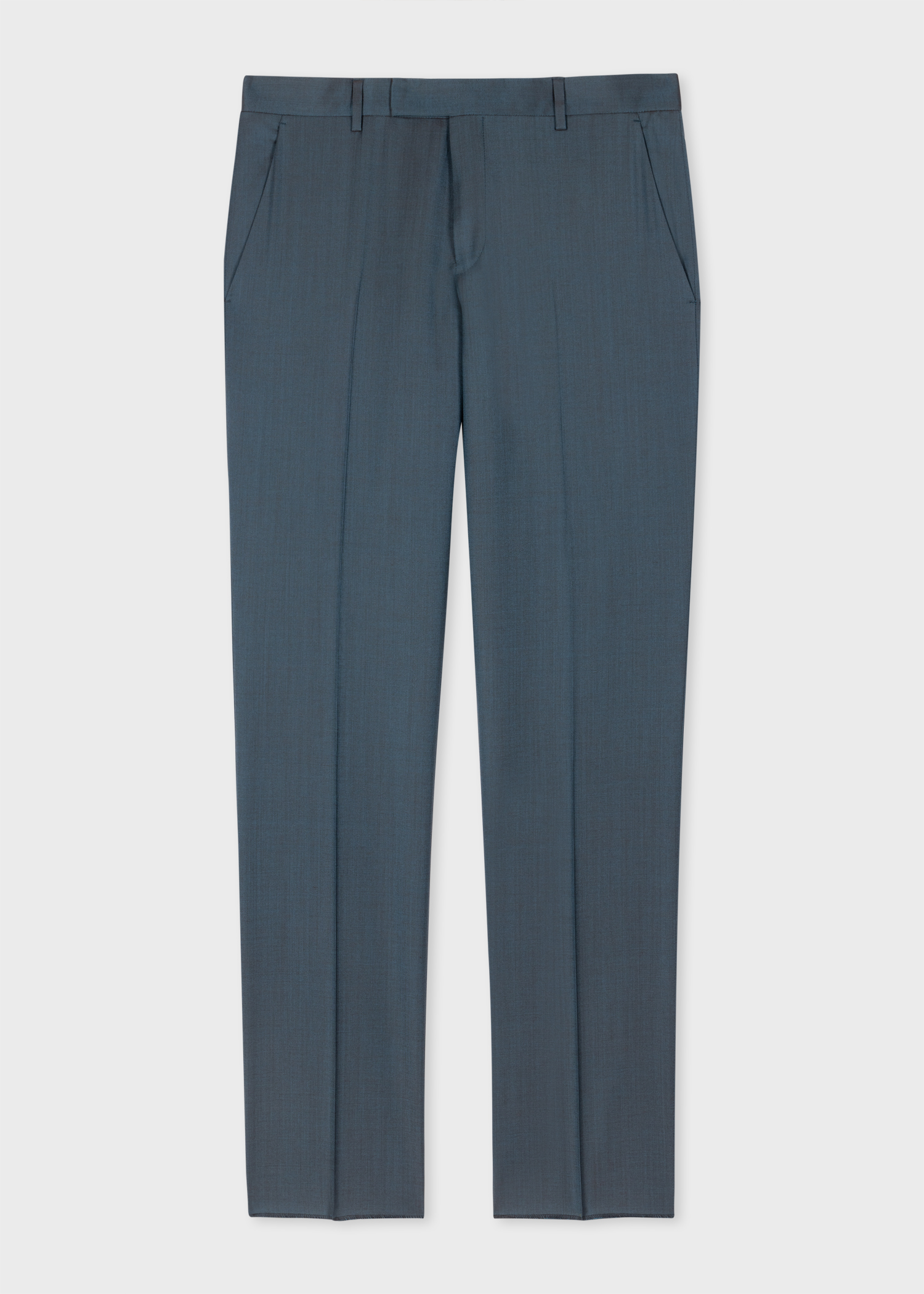 Men's Slate Blue Wool Pants