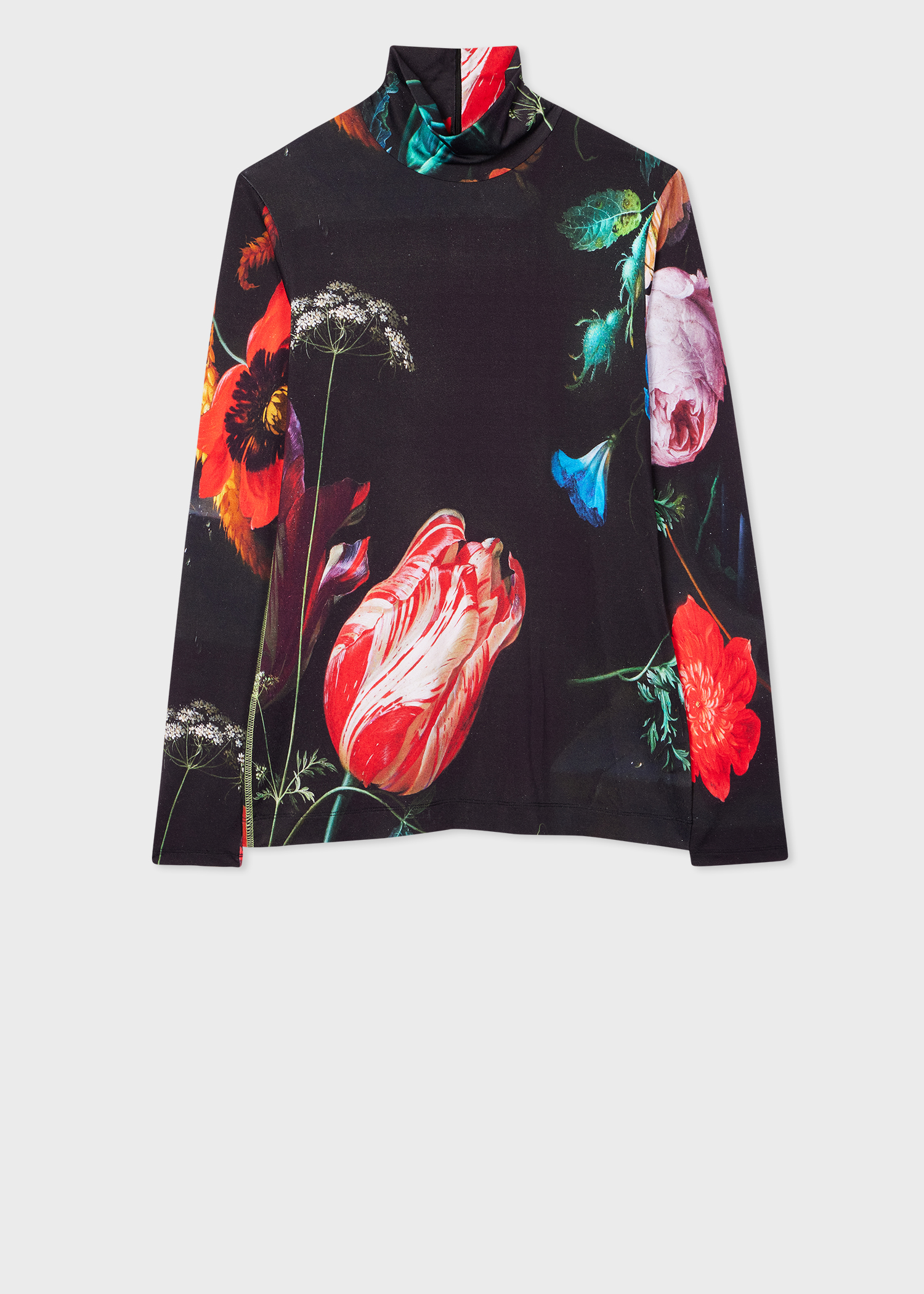 Women's High Neck Floral Top