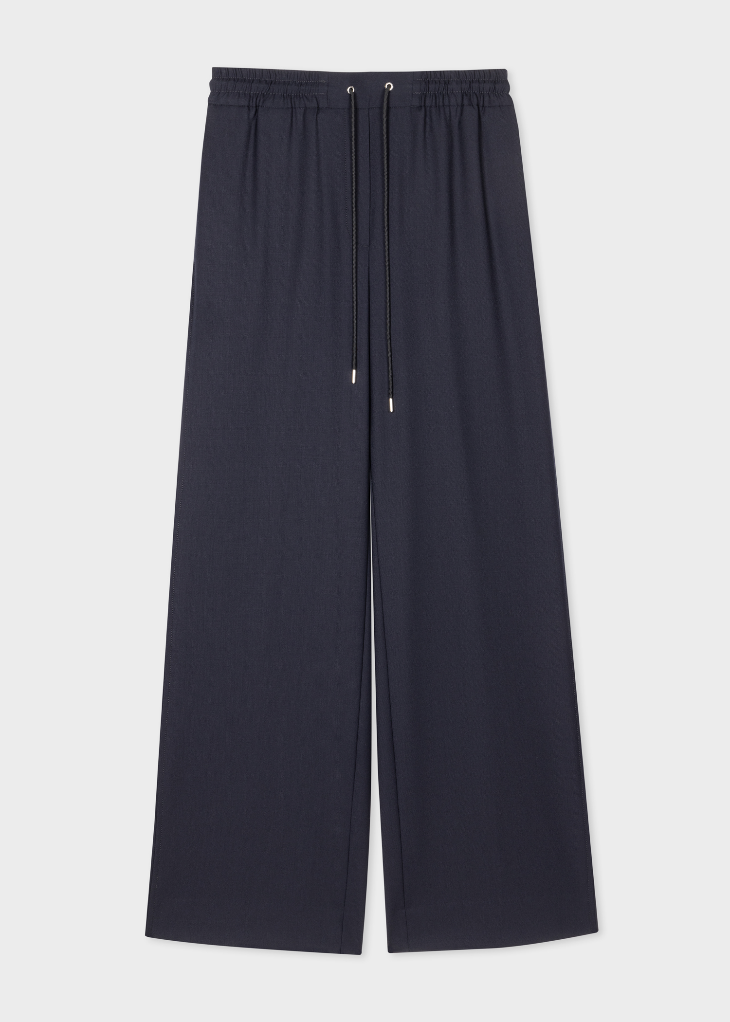 Women's A Suit To Travel In - Navy Drawstring Wide Leg Trousers