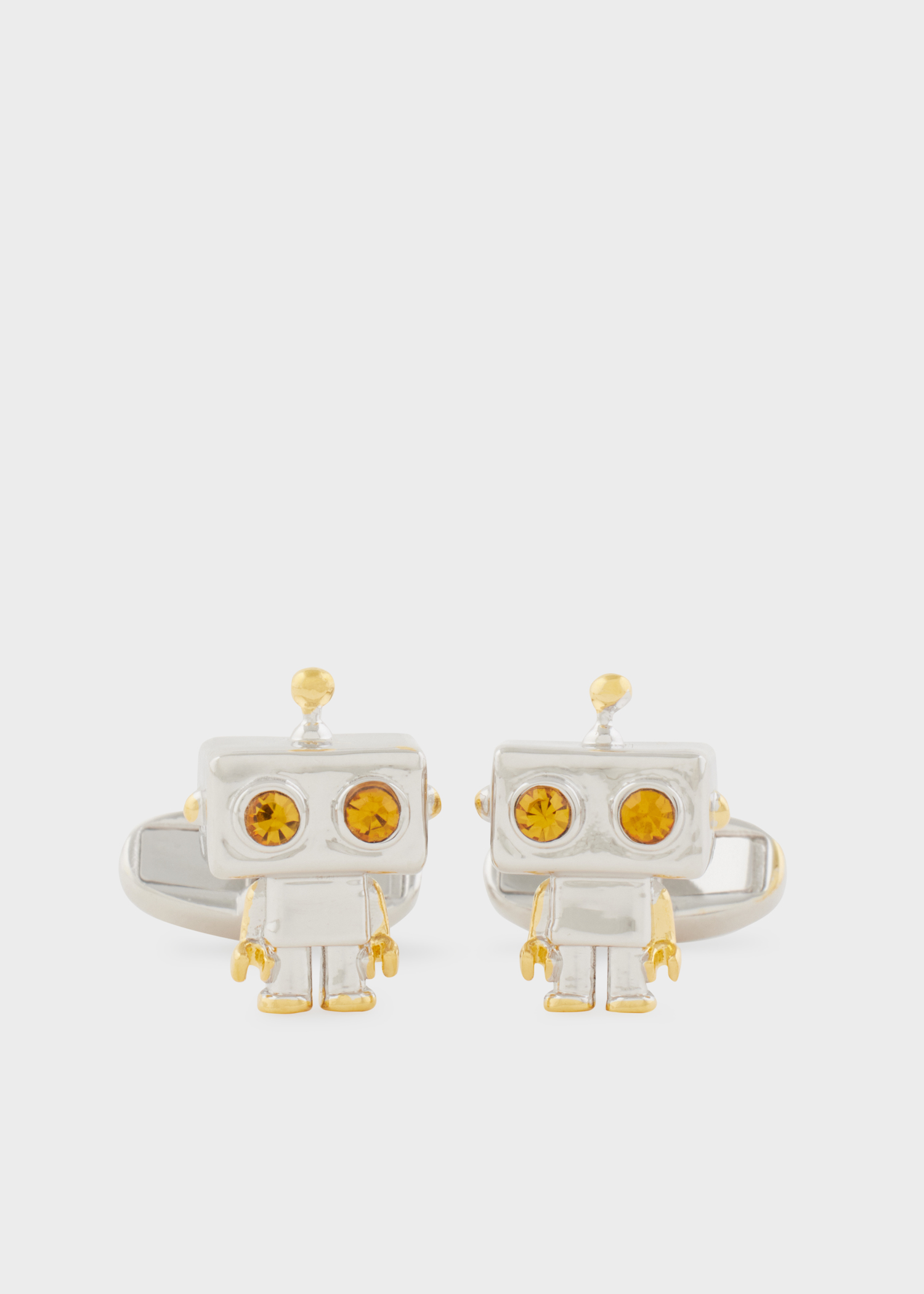 Metallic 'Robot' Cufflinks