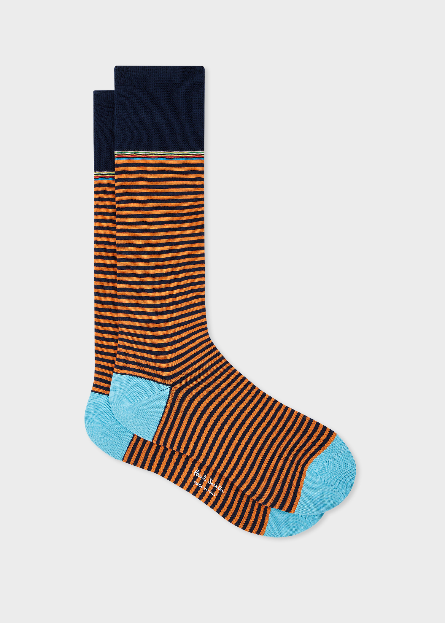 Navy and Blue Stripe Socks