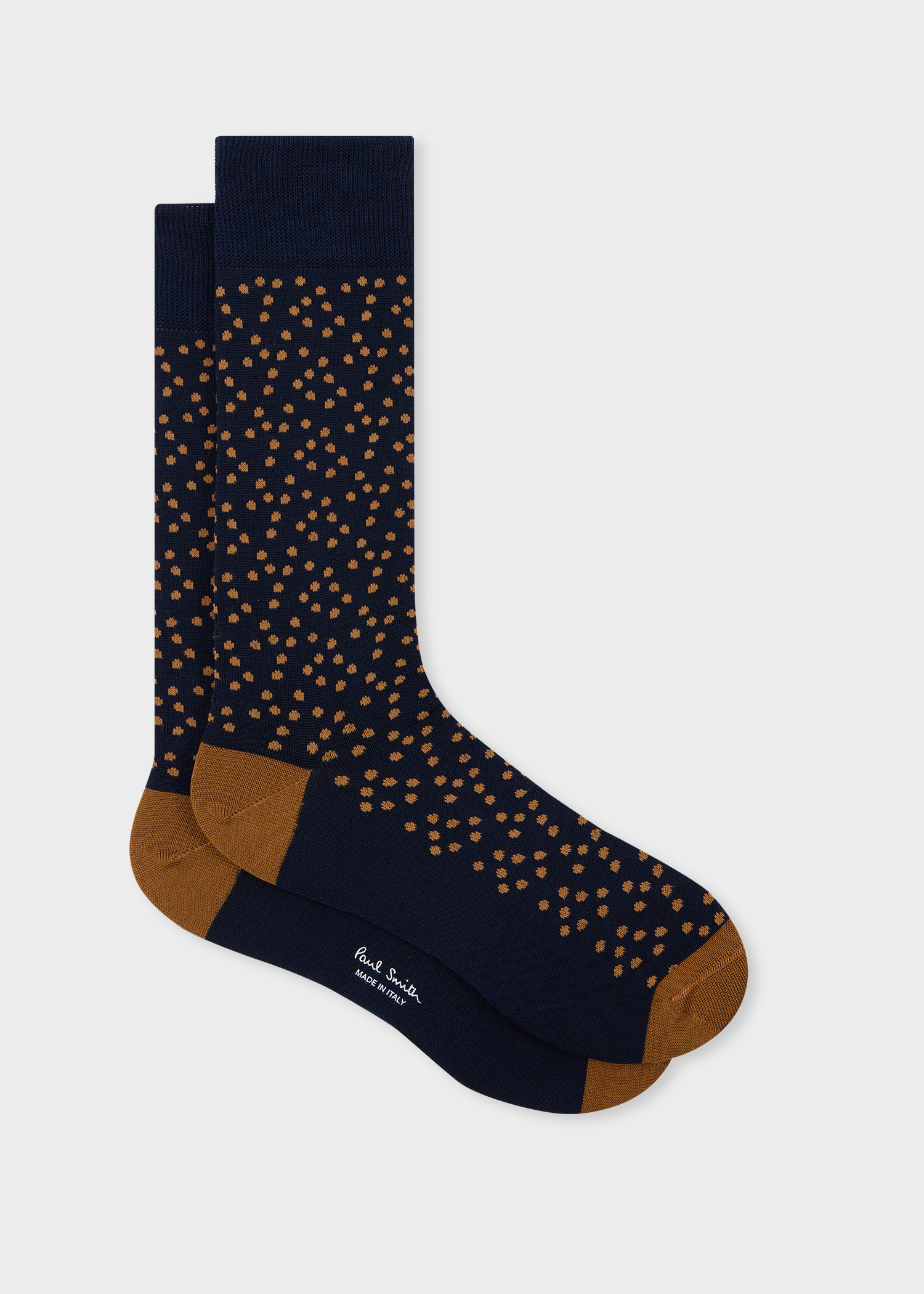 Men's Navy Polka Dot Socks
