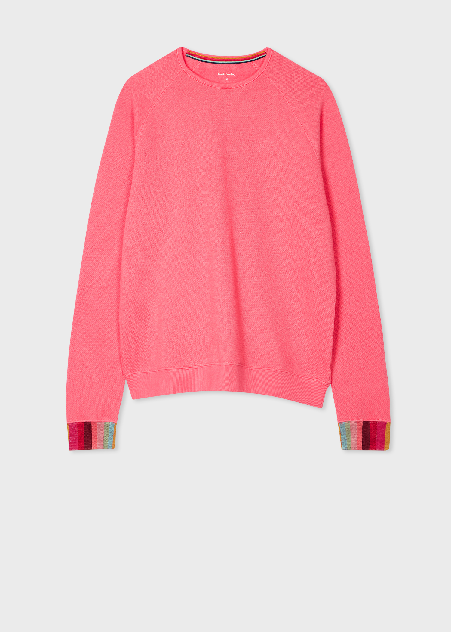 Women's Pink Lounge Sweatshirt With 'Swirl Stripe' Cuffs