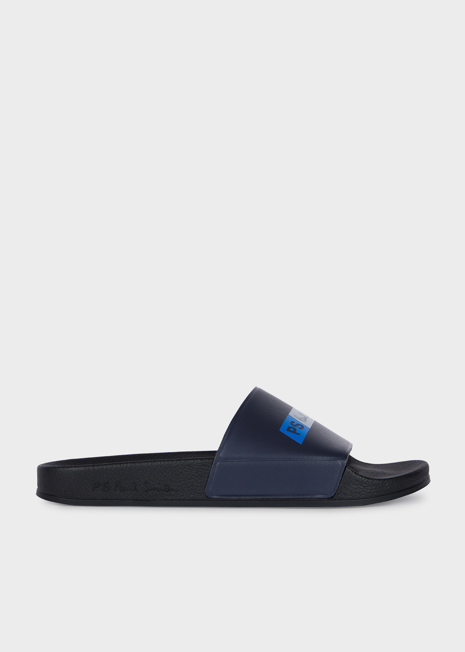 Men's Dark Navy Tilt Logo 'Nyro' Slides