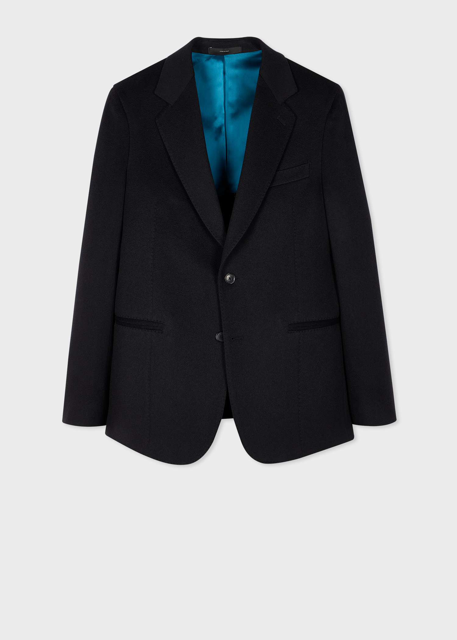 Men's Navy Cashmere Buggy-Lined Blazer