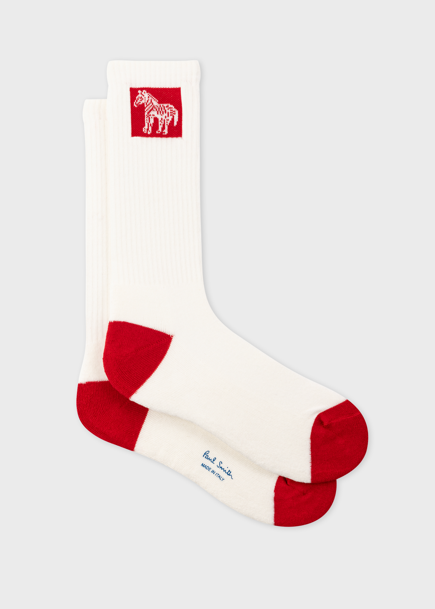 PS Paul Smith White 'Framed Zebra' Socks | King's Cross