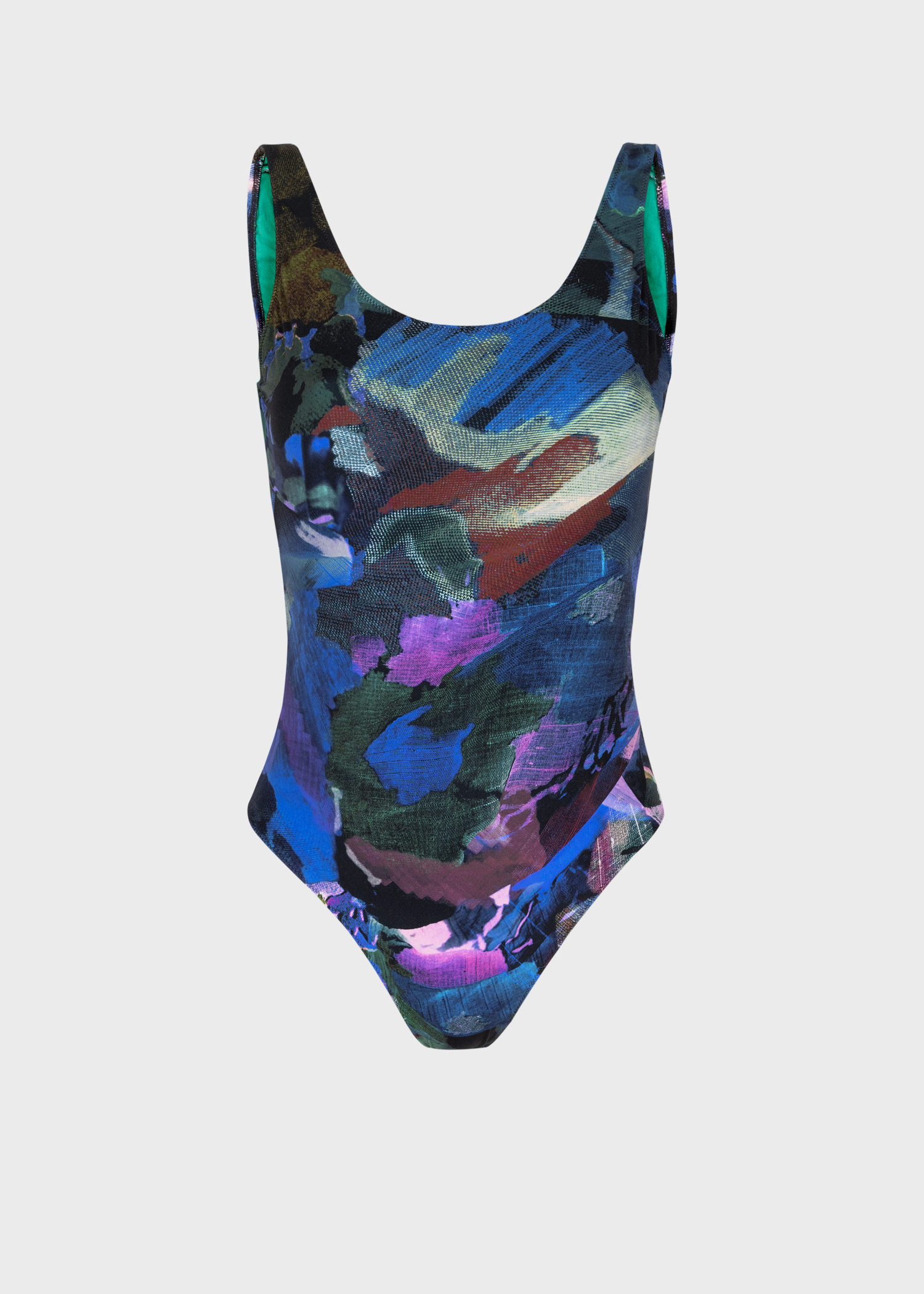 Women's Navy 'Floral Collage' Swimsuit