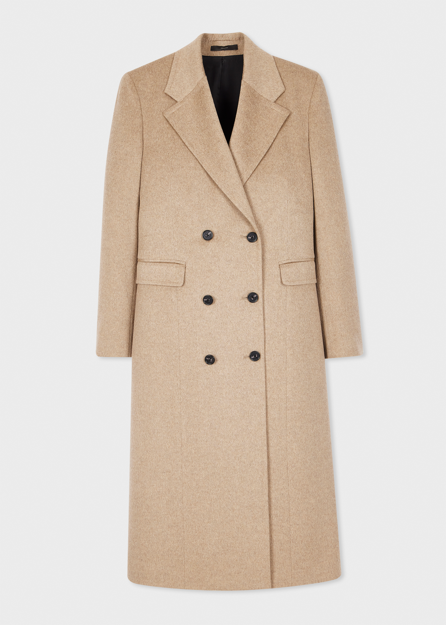 Paul Smith Women's Oatmeal Wool-Cashmere Blend Double-Breasted Coat | King's Cross