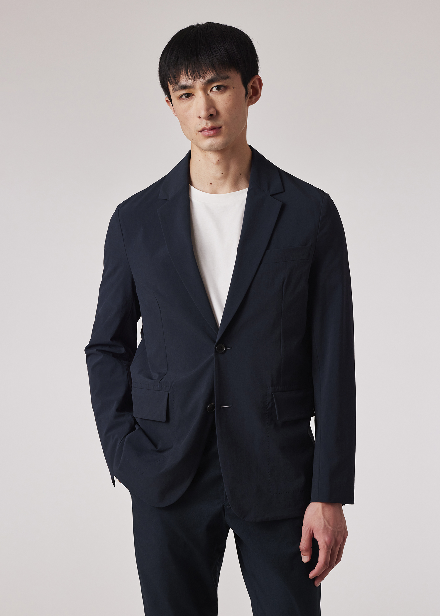 Paul Smith Navy Recycled-Nylon Technical Blazer | King's Cross