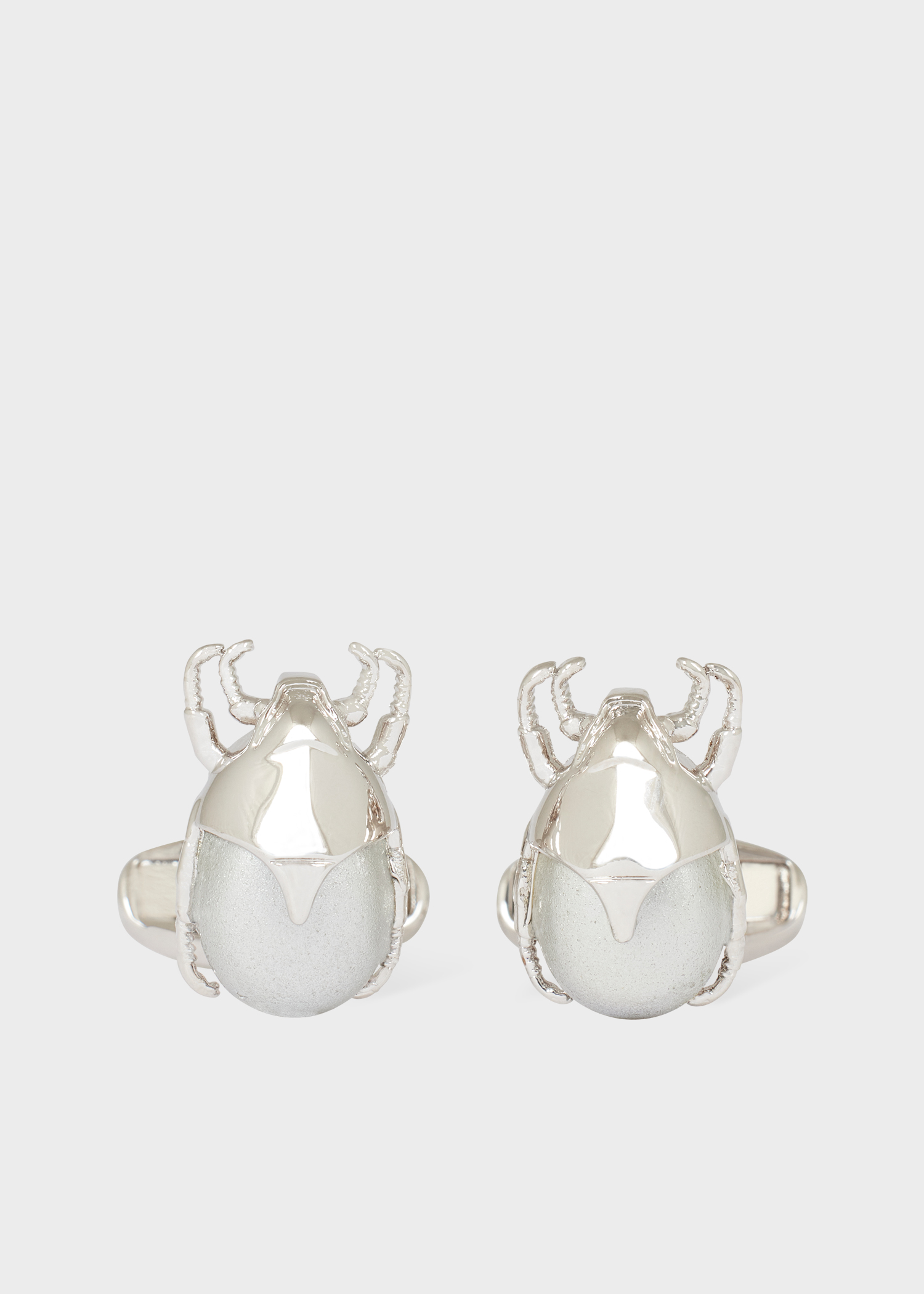 Silver Beetle Cufflinks