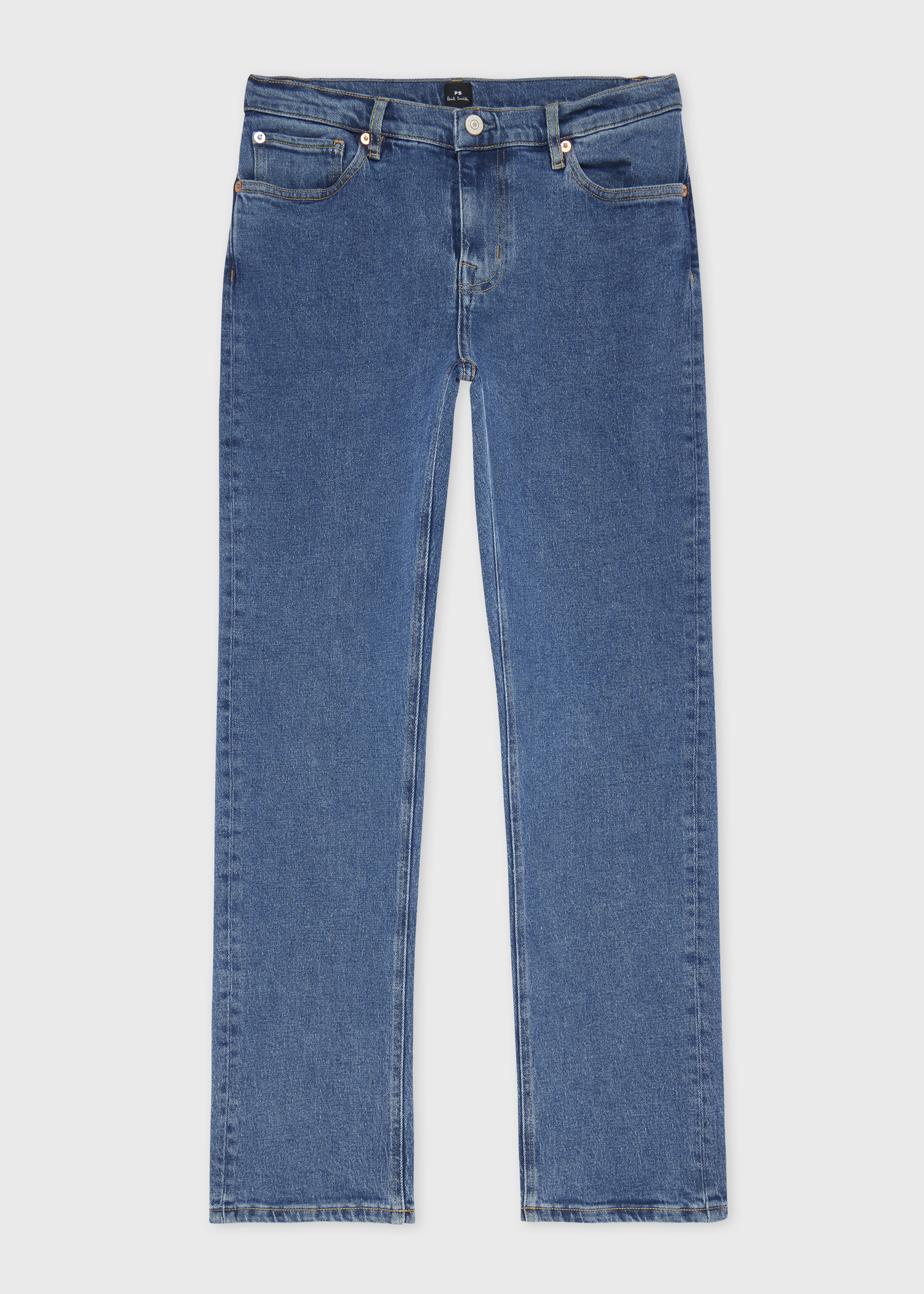 Women's Mid Wash Straight-Fit 'Happy' Jeans