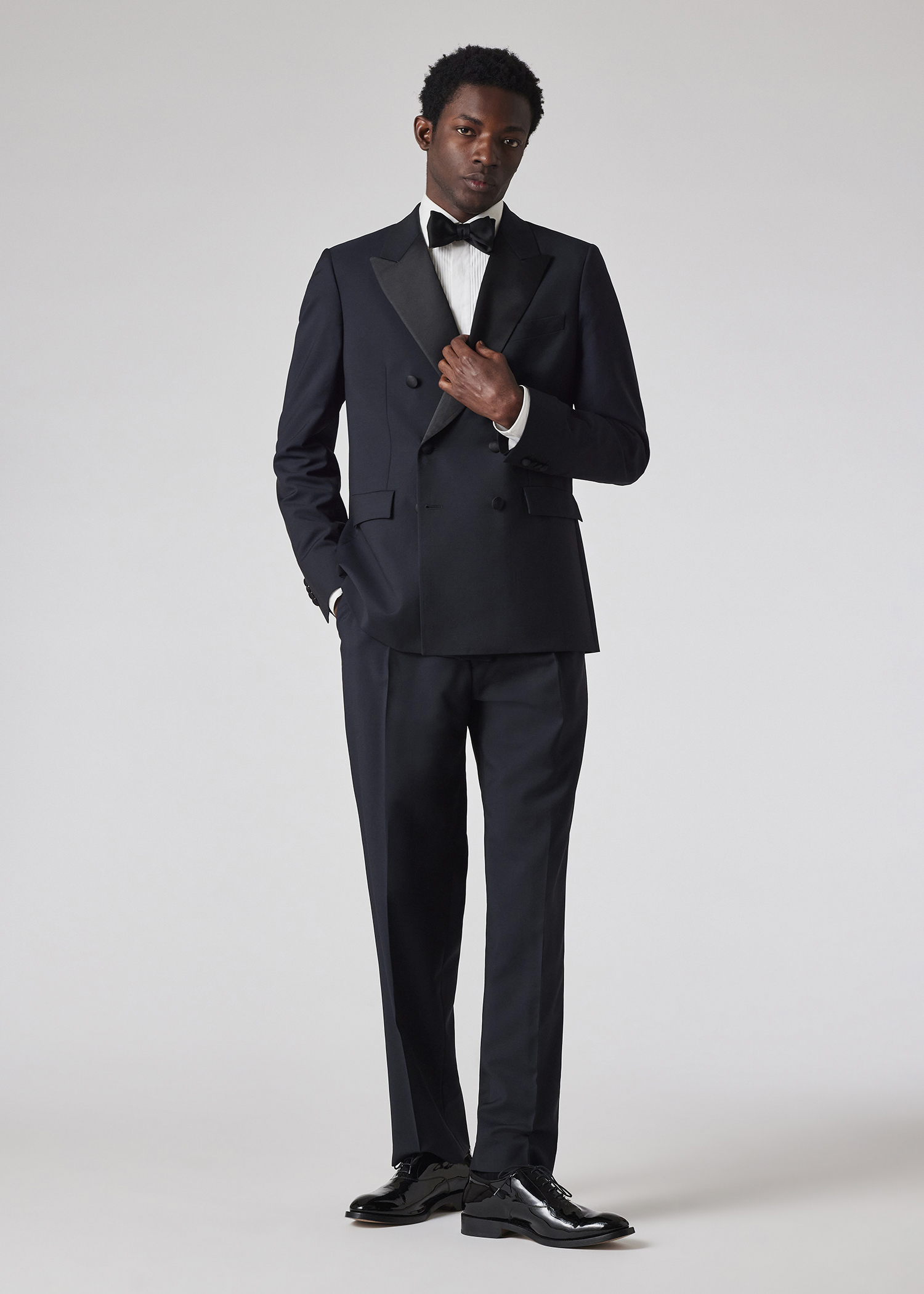 Dark Navy Wool-Mohair Suit