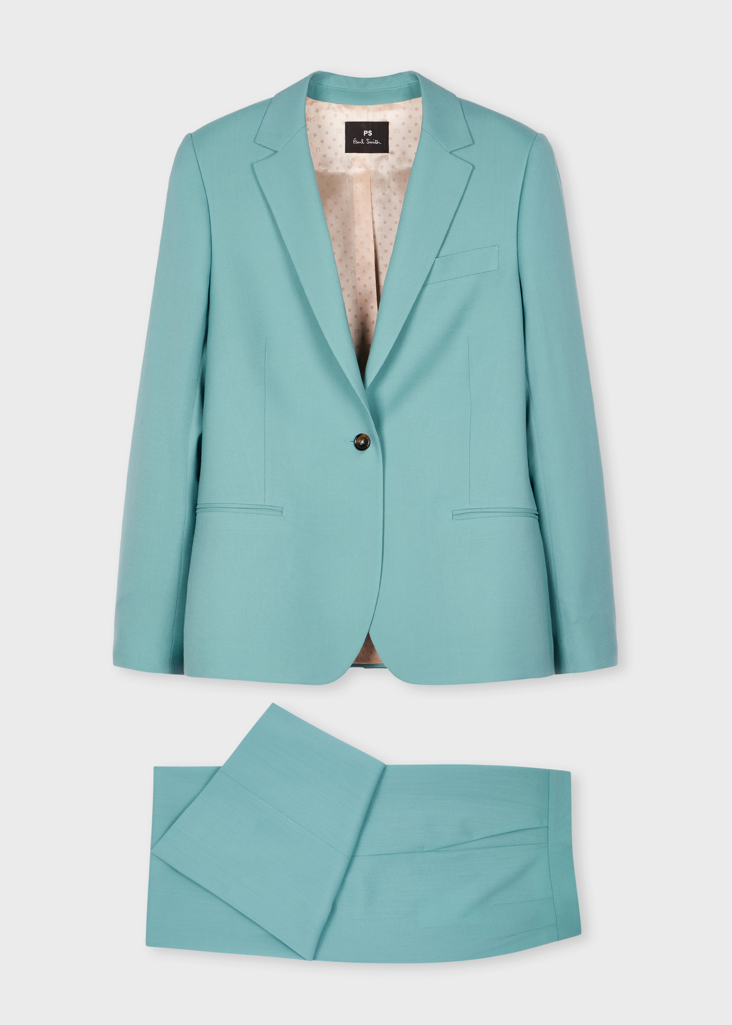 Women's Sea Green Wool Suit