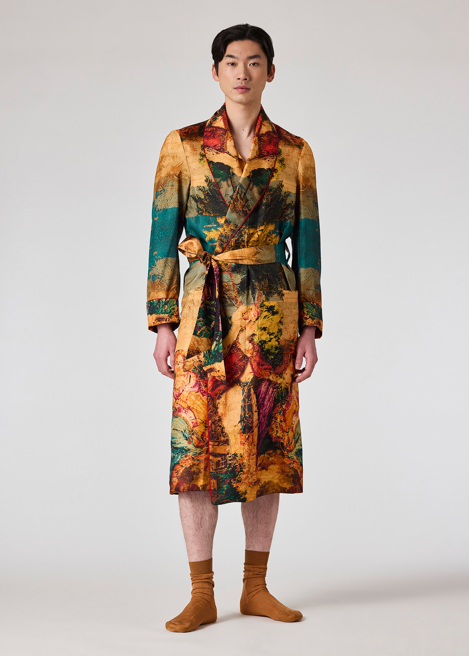 Daniel Hanson For Paul Smith - Tapestry Print Silk Dressing Gown