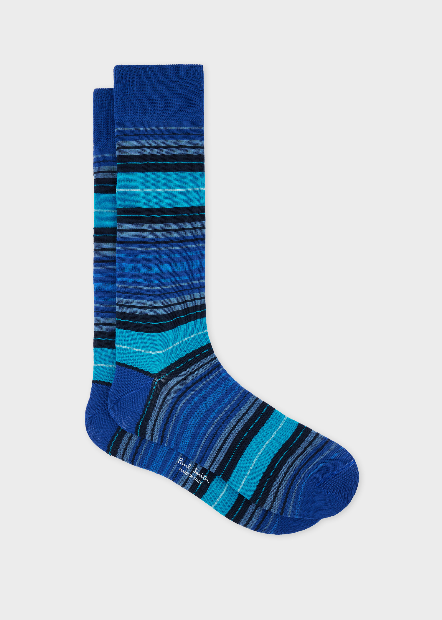 Men's Navy Blue Contrast Stripe Socks