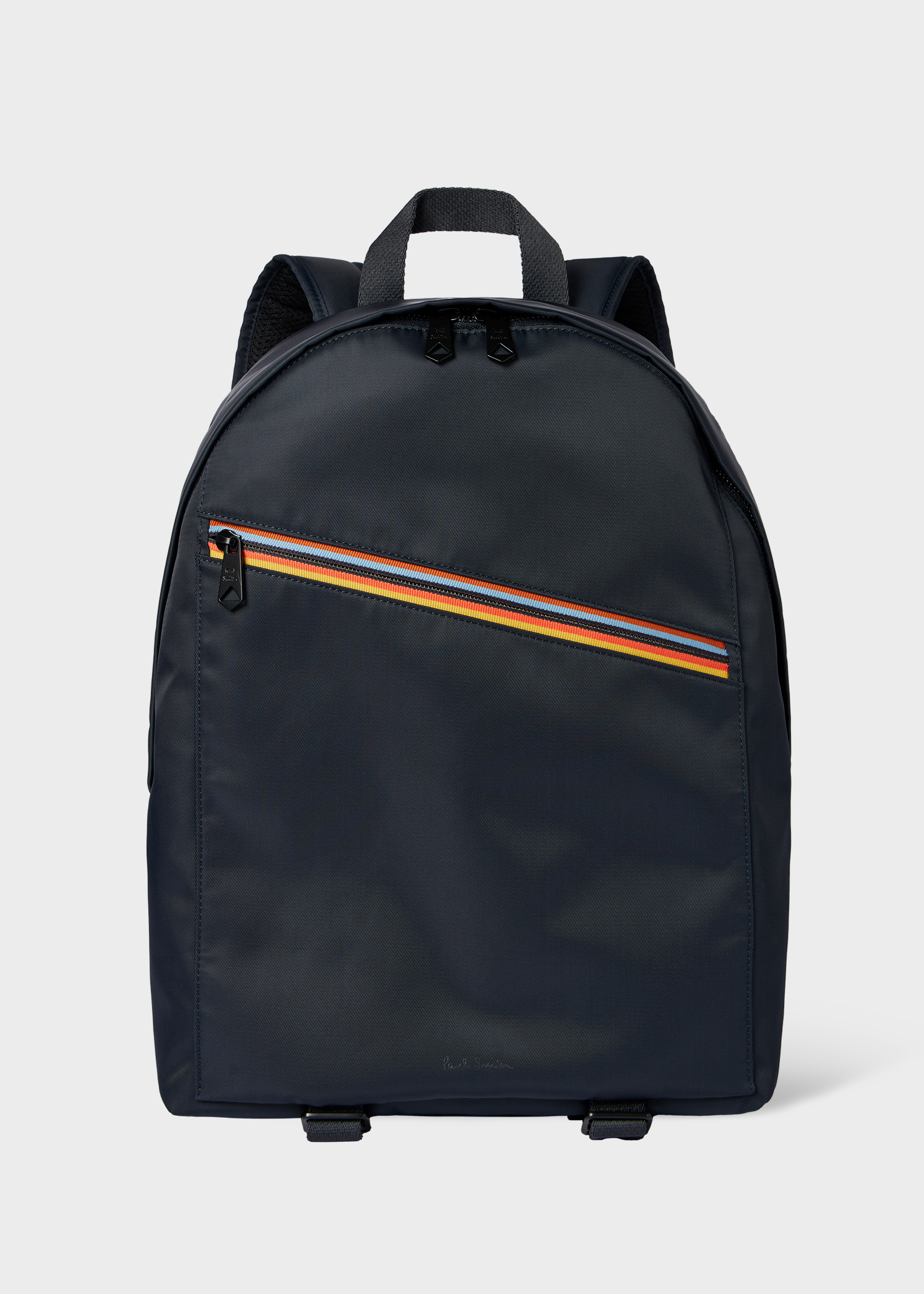 Navy 'Artist Stripe' Recycled Polyester Backpack