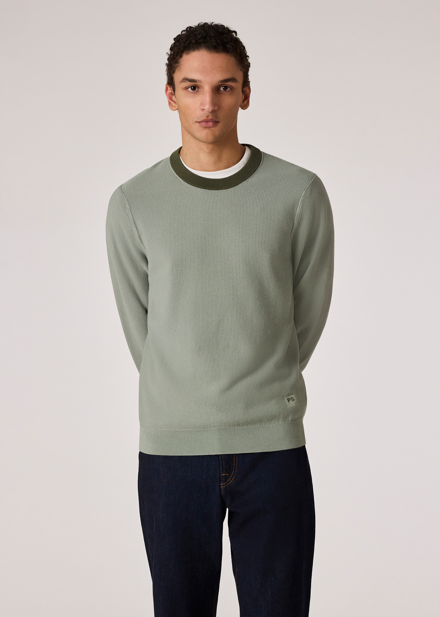 Men's Sage Green Organic Cotton Sweater