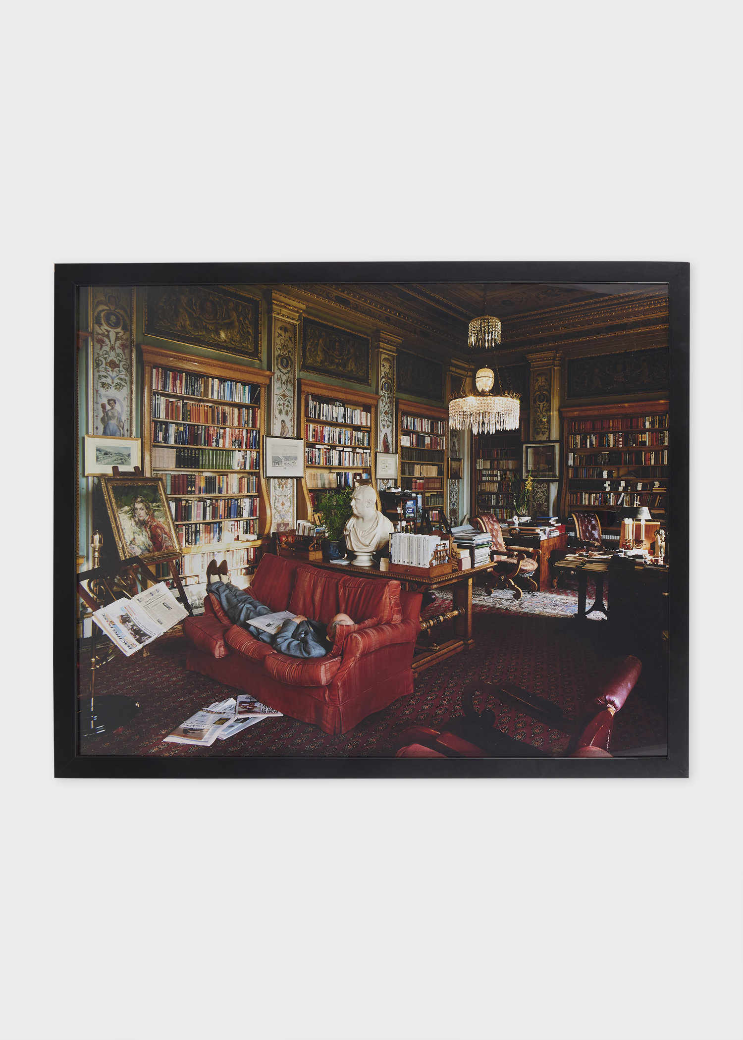 Chatsworth Library Print by Christopher Simon Sykes