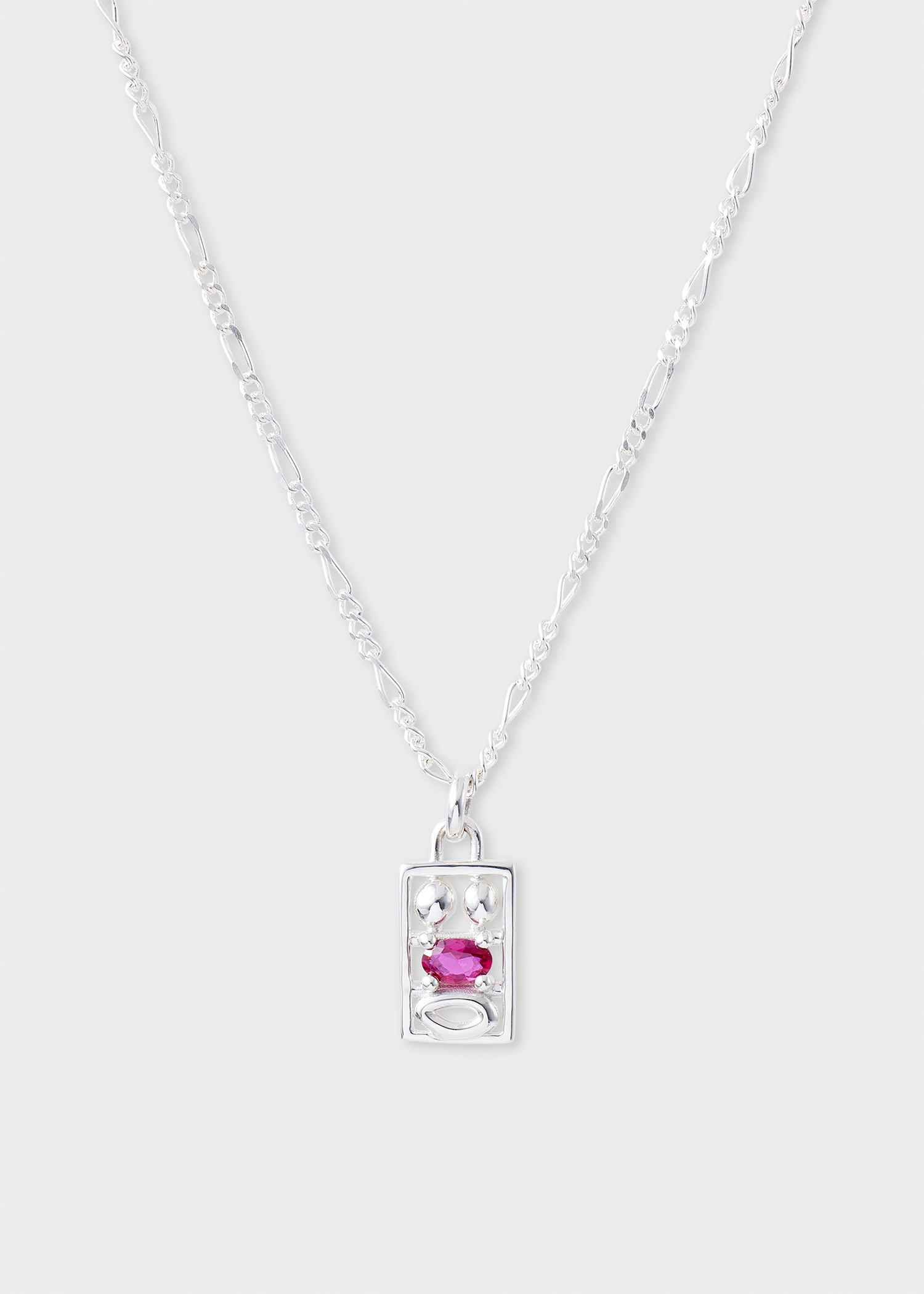 Alec Doherty For Paul Smith - Pink Ruby Shout One Pendant Necklace