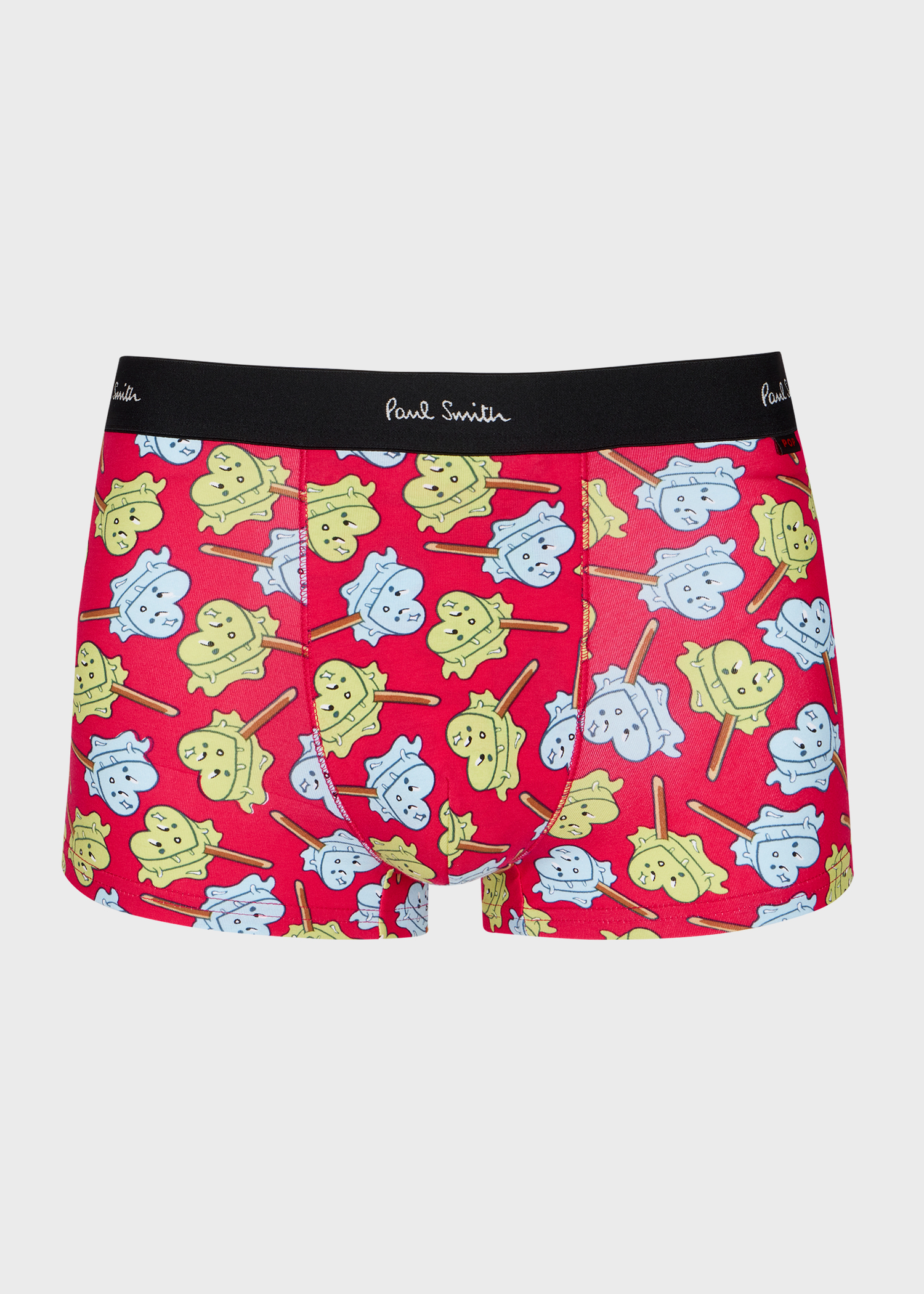 Red 'Melted Lolly' Print Boxer Briefs
