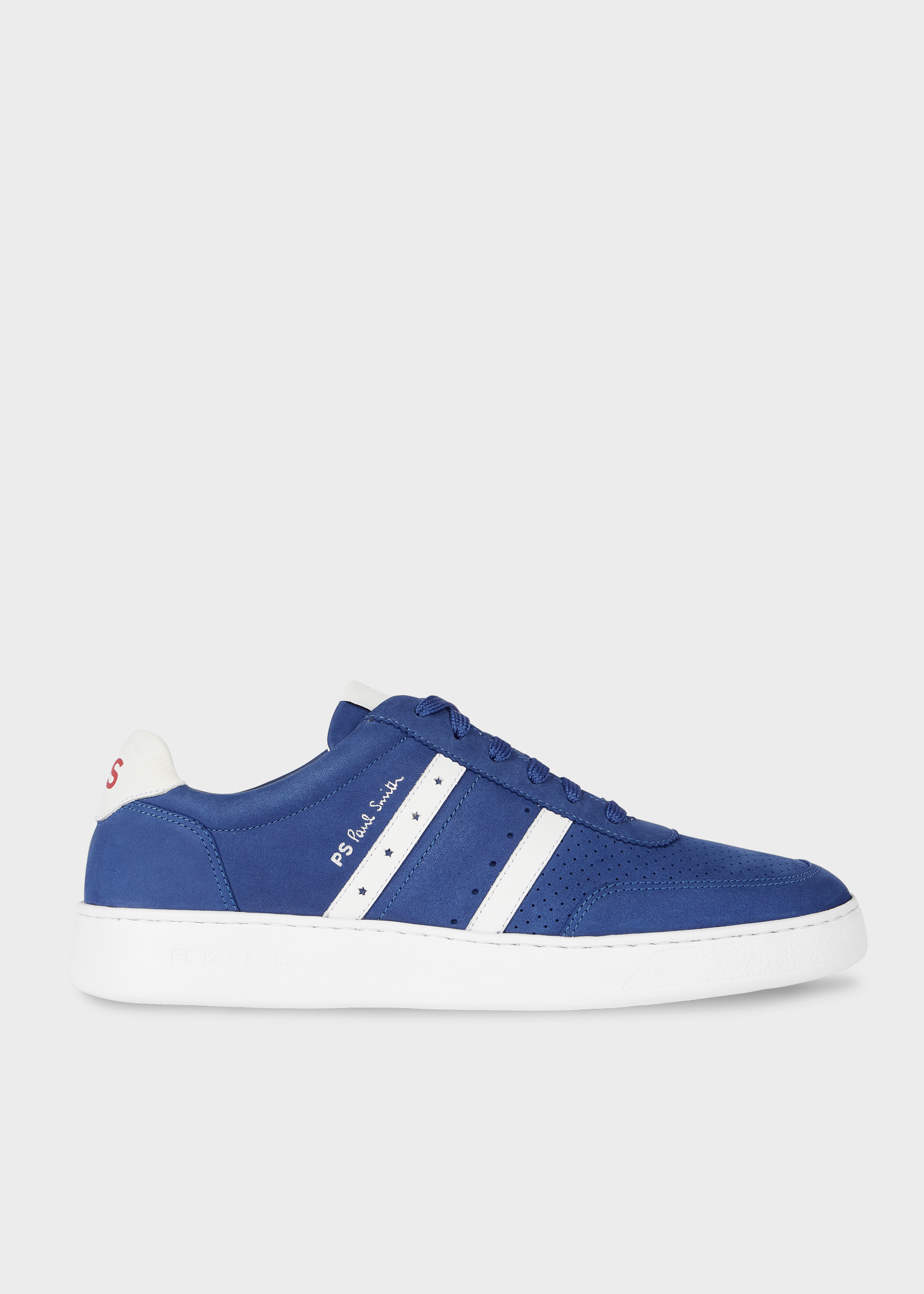 Cobalt Blue Leather 'Birch' Trainers
