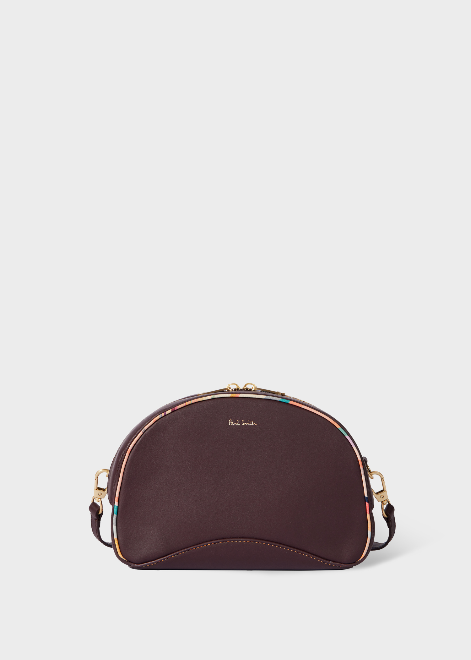 Women's Burgundy Inverted 'Dusky Swirl' Rounded Camera Bag