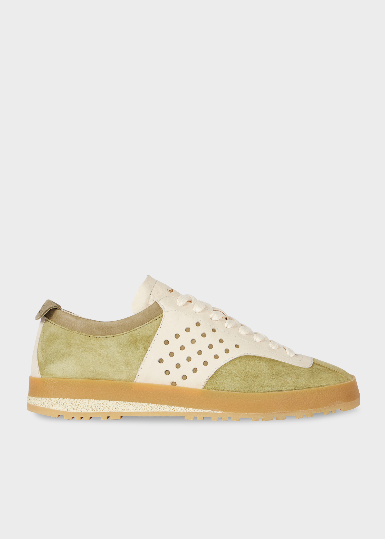 Women's Moss Green 'Zephyr' Leather Trainers