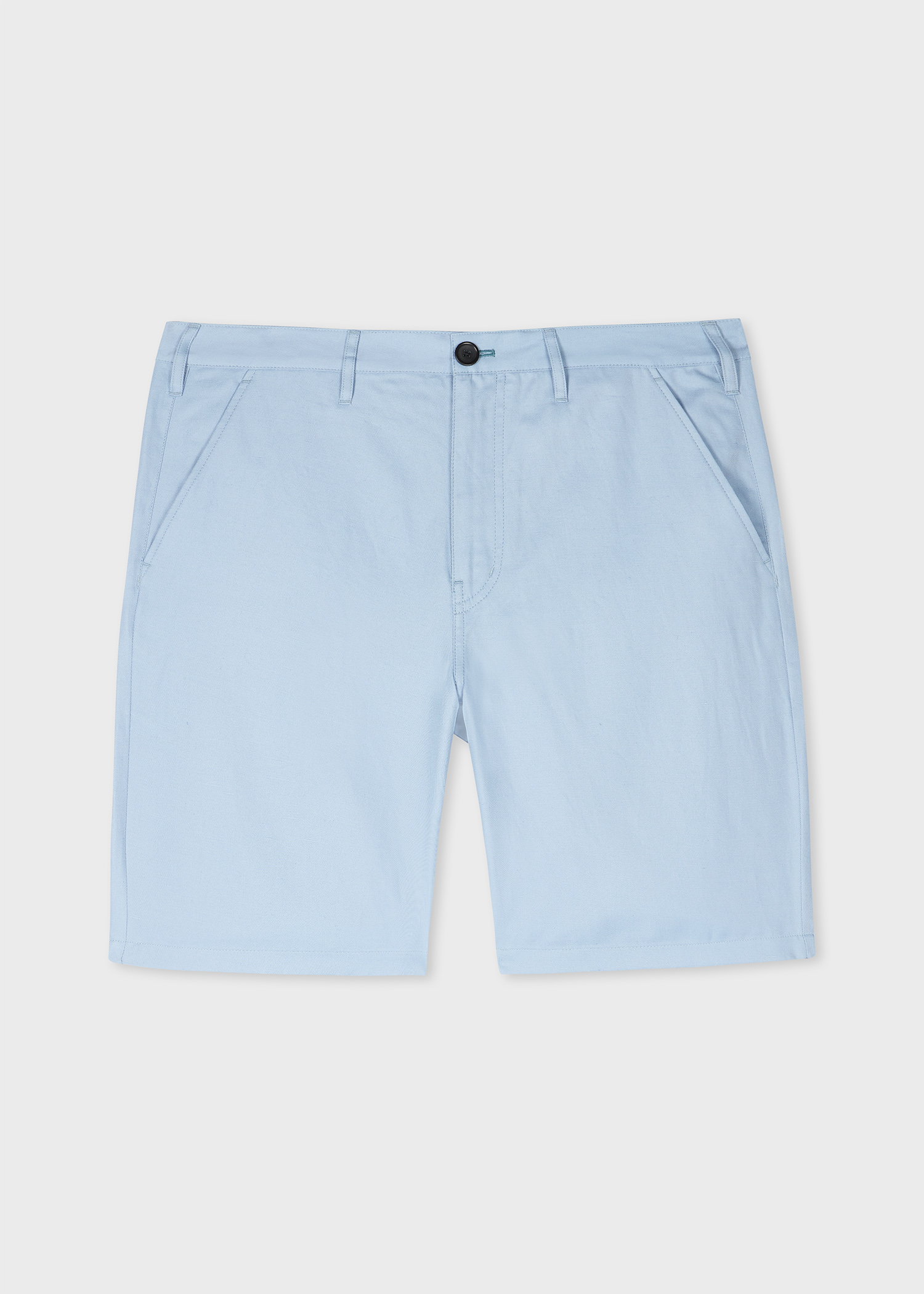 Short Homme Bleu Ciel en Lin et Coton
