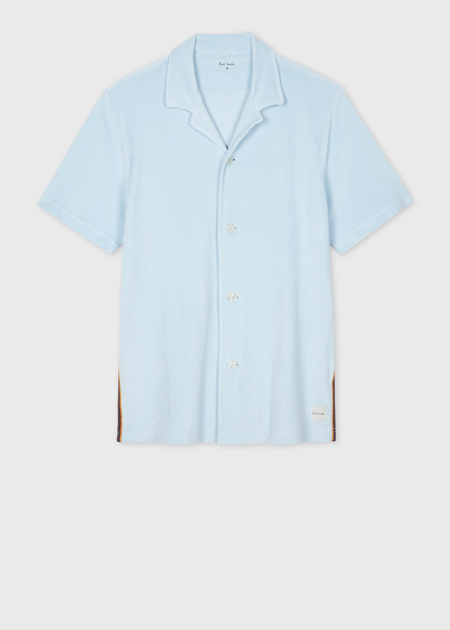 Men's Light Blue Towelling Lounge Shirt