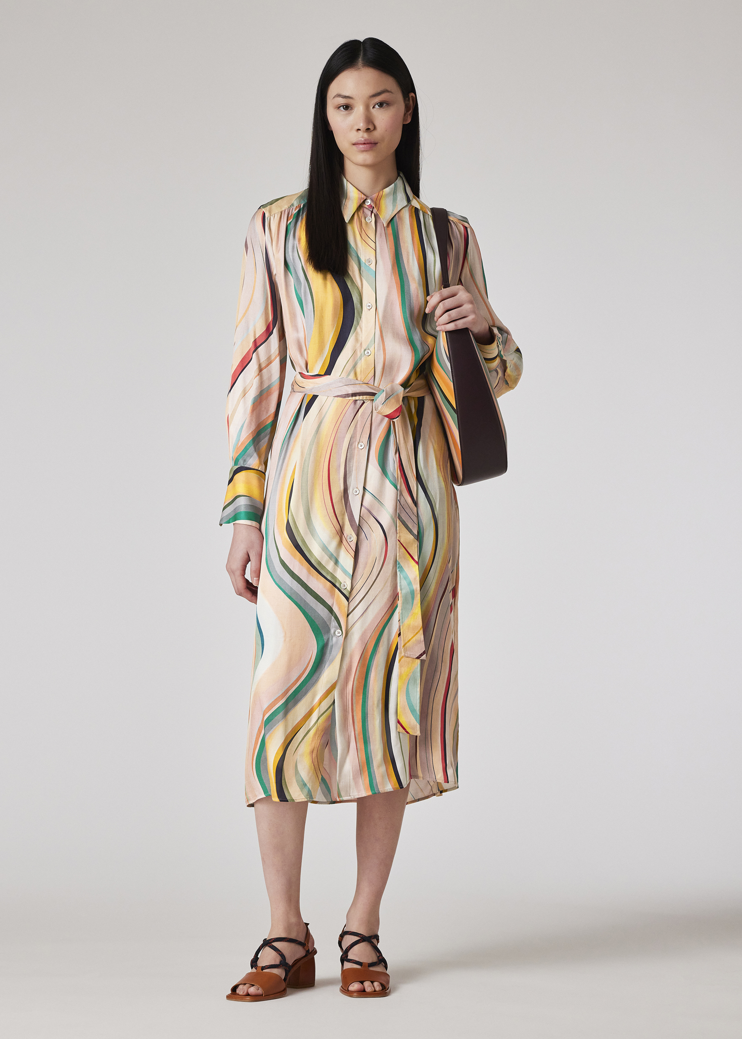 Women's 'Dusky Swirl' Shirt Dress