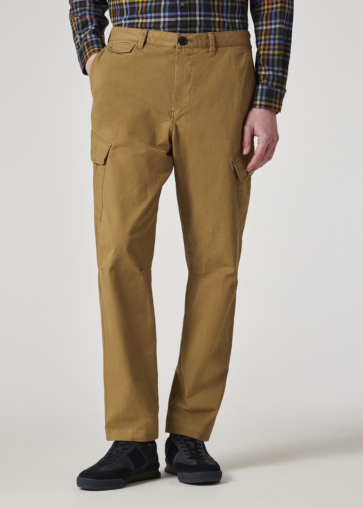 Men's Light Brown 'Broad Stripe Zebra' Cargo Trousers