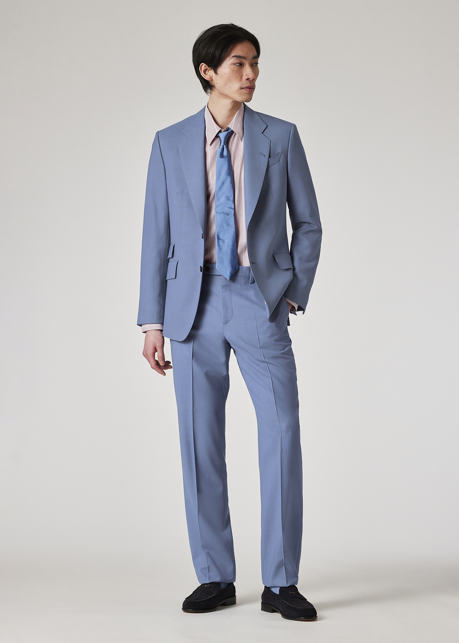 Men's Blue Fresco Wool Suit