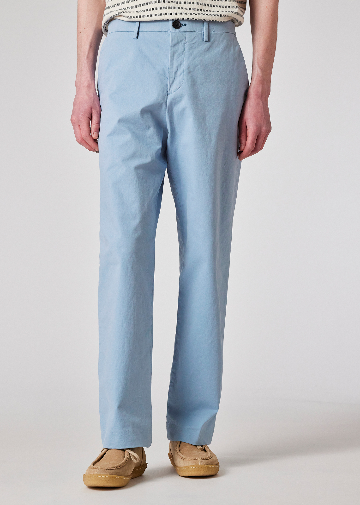 Relaxed-Fit Sky Blue 'Broad Stripe Zebra' Chinos