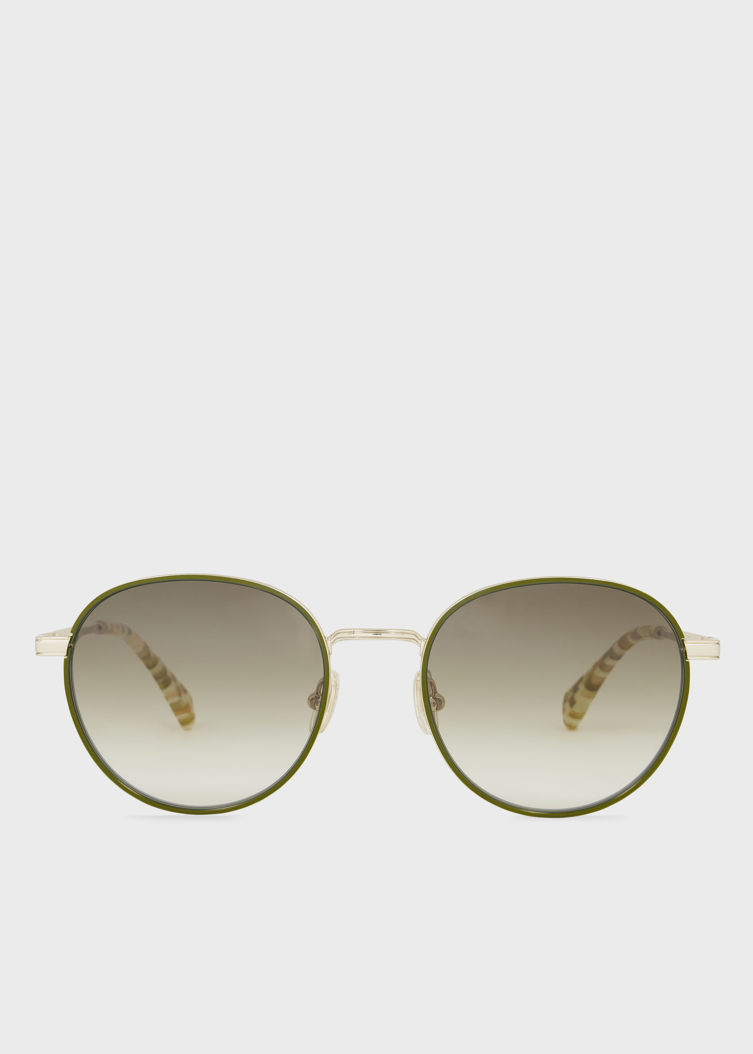Paul Smith Gold and Green 'Mabley' Sunglasses | King's Cross