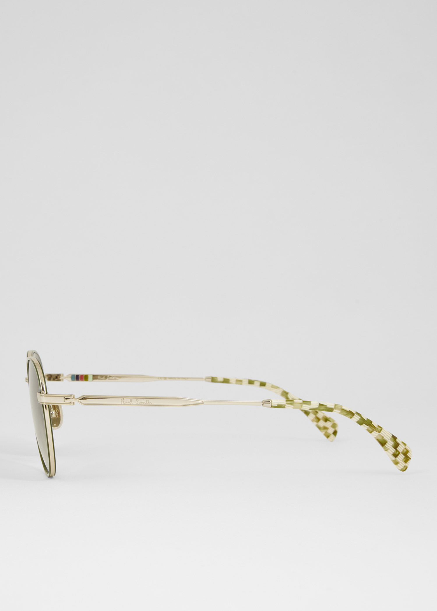 Paul Smith Gold and Green 'Mabley' Sunglasses | King's Cross