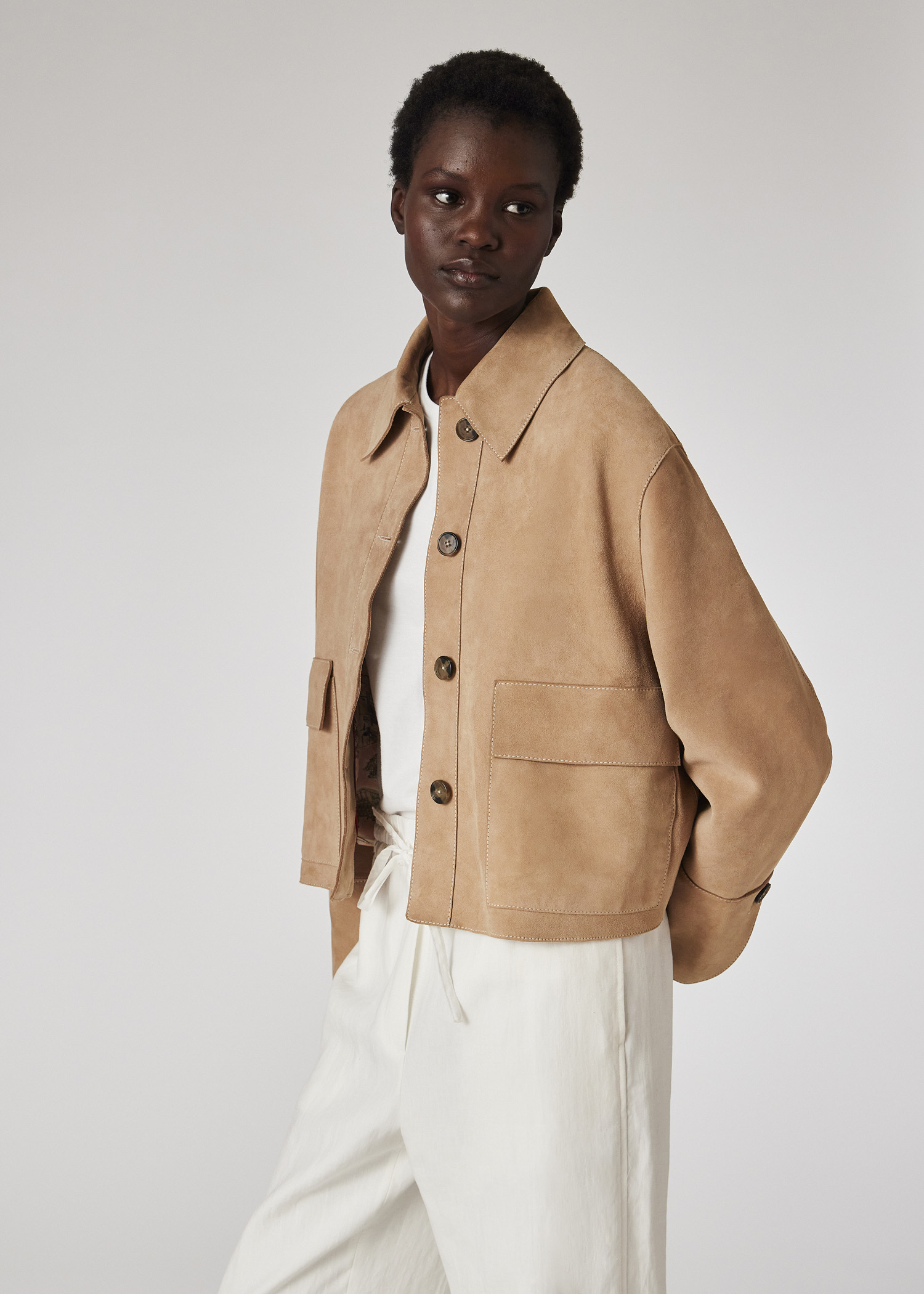 Women's Sand Suede Jacket Paul Smith