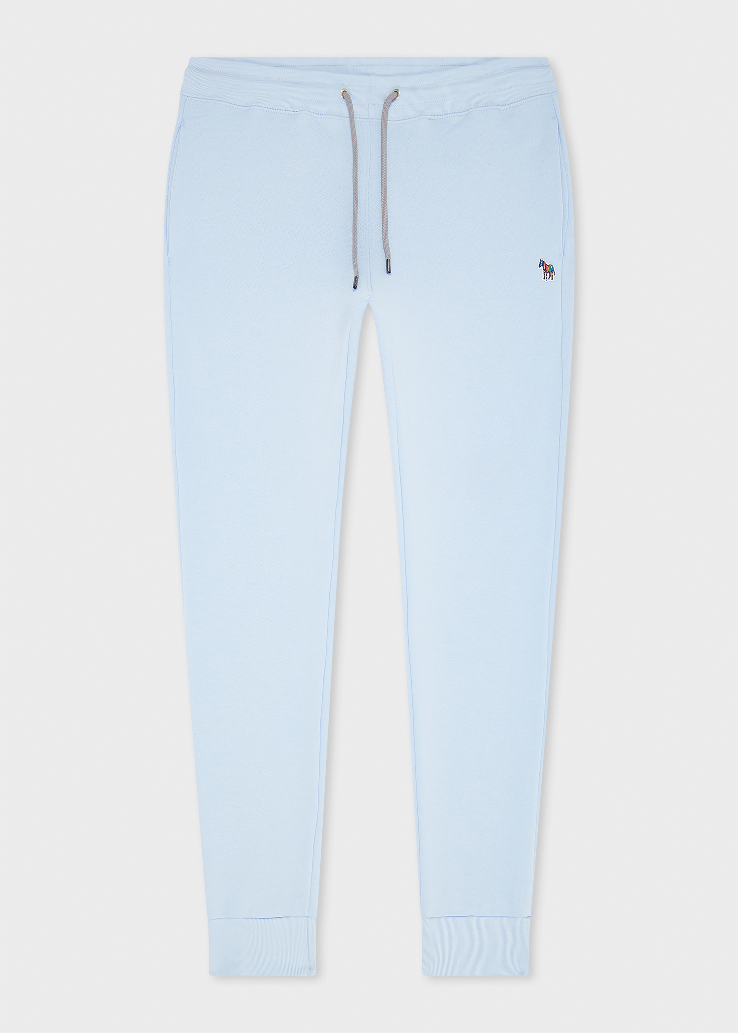 Men's Slim-Fit Sky Blue Zebra Logo Sweatpants